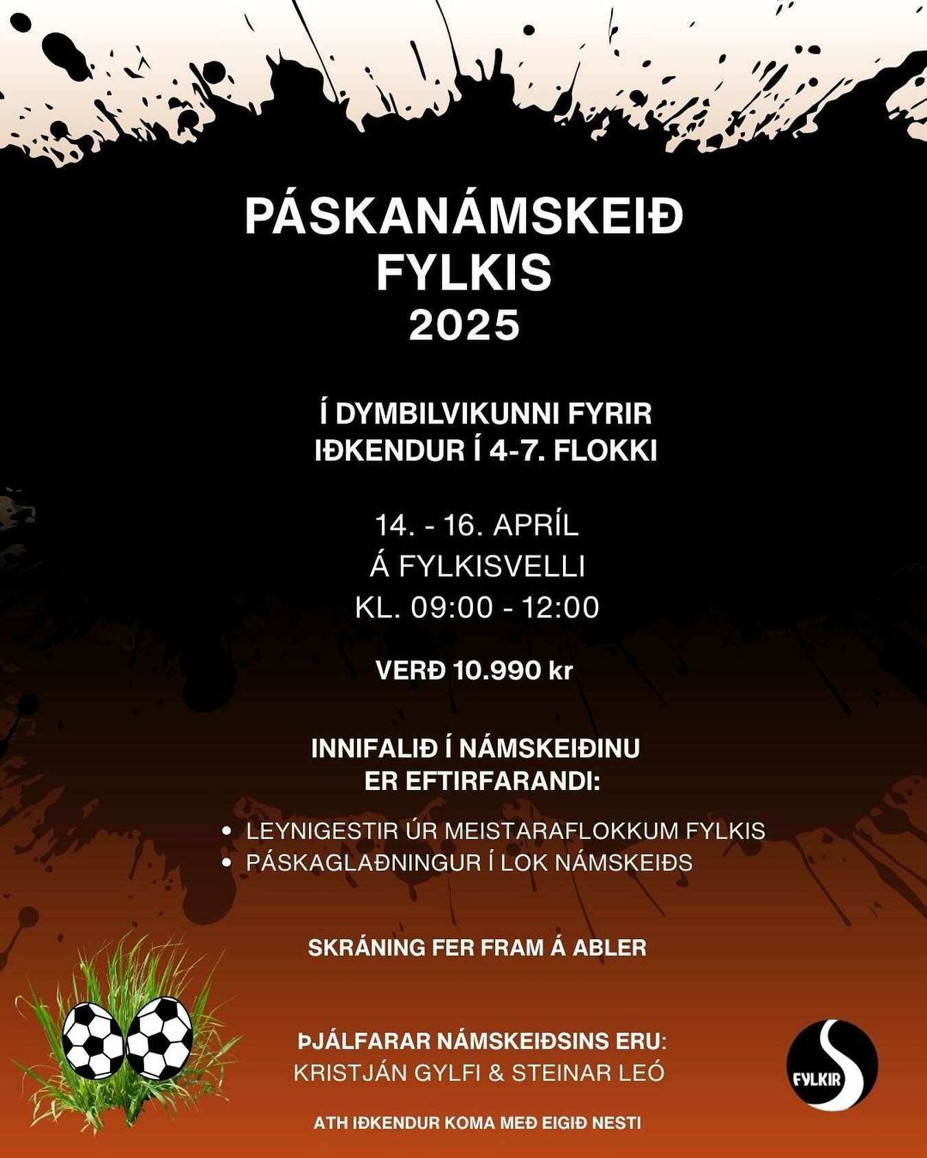 Páskanámskeið 2025 - Fylkir